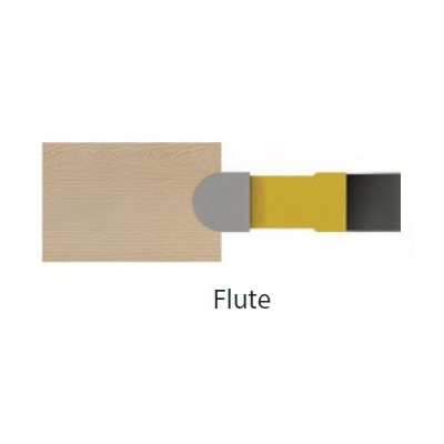 1 1 / 4" BORE X 4" DIAM CARBIDE 1 / 2" HALF ROUND CONVEX CUTTER